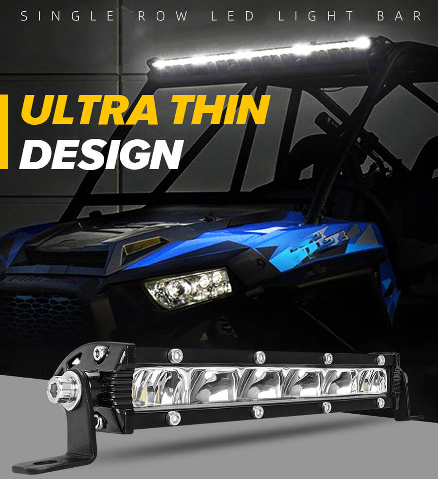 Eagle Series ® 7D Reflector Super Slim Singel Row LED Light Bar JG ...